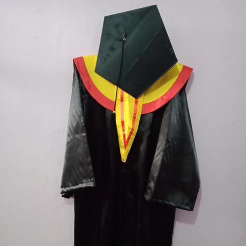 Jual Baju Toga Wisuda Dewasa Kuning Garis Merah - Hitam, M - Jakarta ...