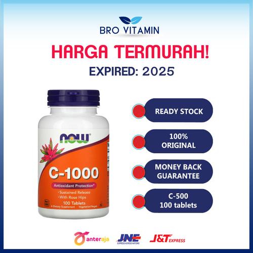Jual Now Vitamin C 1000 100 Tablets l C-1000 Imun daya tahan tubuh ...