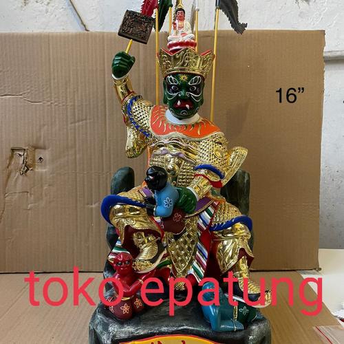 Jual patung dewa raja hantu / kui ong / ta xui - kayu - 16 inch - hantu ...