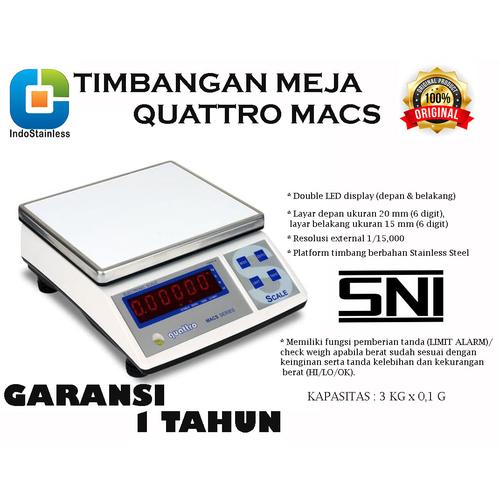 Jual PROMO TIMBANGAN DIGITAL QUATRO MACS/W SIMPLE WEIGHTING 3 KG-30 KG ...