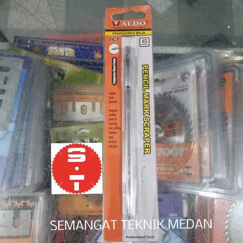 Jual ALAT PENSIL PEN PENITIK PENGGORES GARIS BAJA BESI TCT 6" 15CM ALDO ...