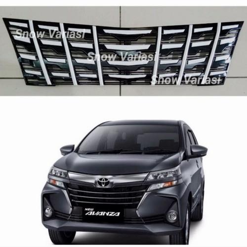 Jual Grill avanza 2020 front grille alphart hitam doff lis putih jsl ...