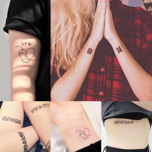 Jual Tato BTS Stiker Tato Temporer - BTS Tato Jungkook Suga Jimin ...