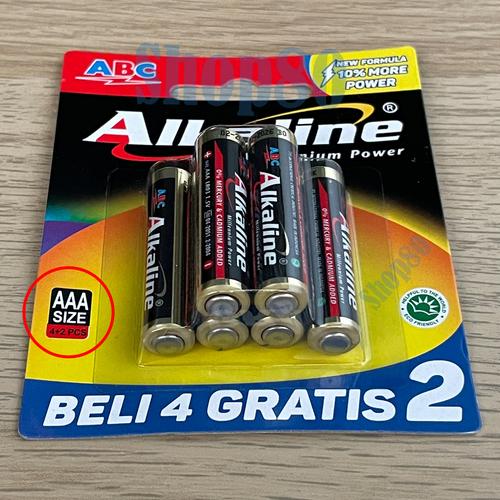 Jual ABC Alkaline AA isi 6pcs Baterai Batre Battery A2 6 pcs - AAA isi ...