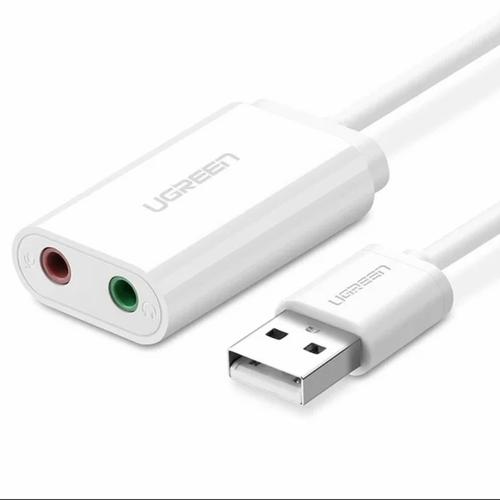 Jual Ugreen Adapter 2 RCA USB Sound Card Audio Interface to Microphone ...