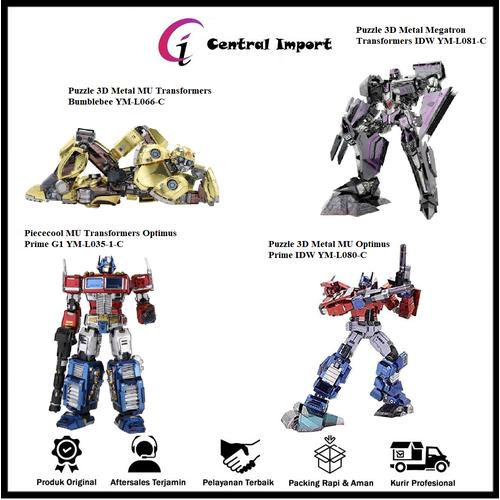 Jual Puzzle 3D Metal Piececool MU Transformers Bumblebee - MU Optimus ...