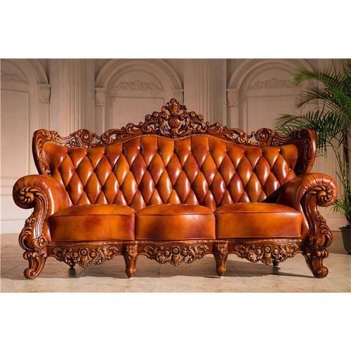 Jual sofa set kulit asli / sofa kulit minimalis / kursi sofa kayu jati ...