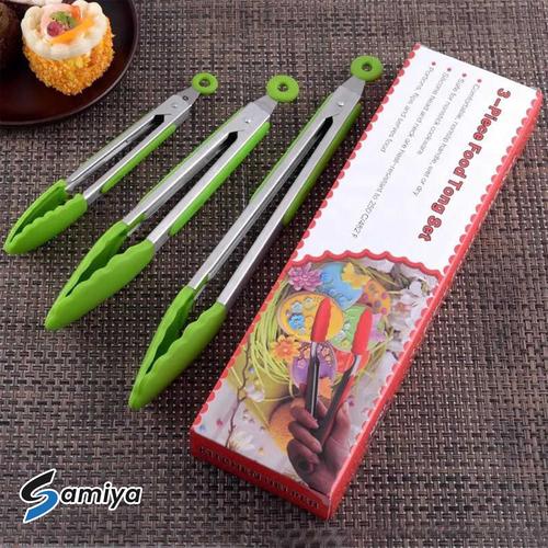 Promo food tong set 3in1 / capitan penjepit makanan / pencapit capitan ...