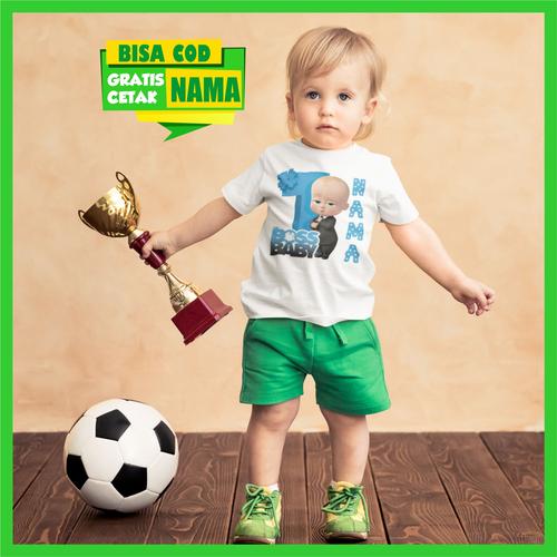 Jual Baju Kaos Ultah Ulang Tahun Anak Boss Baby Gratis Cetak Sablon ...