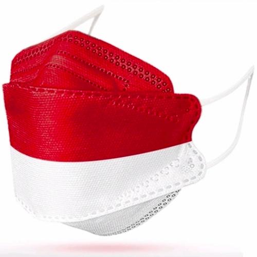 Jual Masker Model KF94 corak Merah Putih - Merah Putih - Kab. Bekasi ...