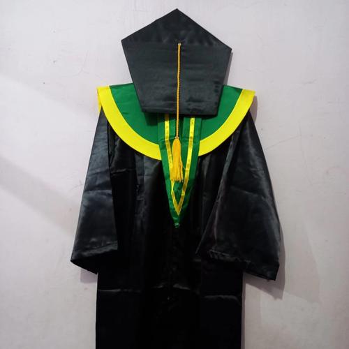 Jual Baju Toga Wisuda Dewasa Hijau List Kuning - Hitam, L - Jakarta ...