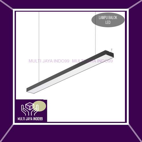 Jual LAMPU BALOK LED 28W/ LAMPU KANTOR OFFICE PLAFON GANTUNG TL LED ...