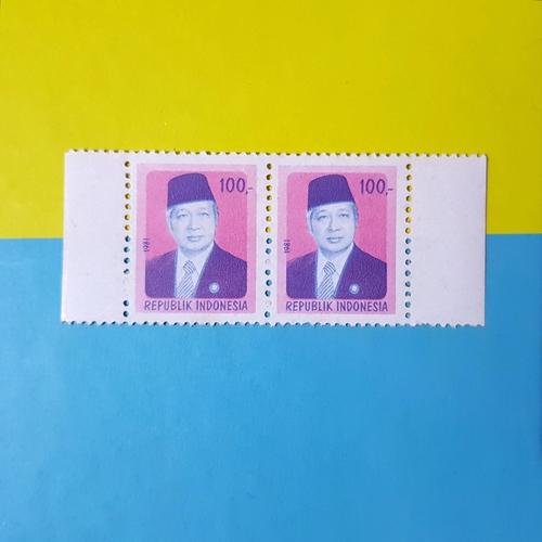 Jual Prangko INDONESIA 1981 Presiden SOEHARTO 100 Rupiah, pair dari ...