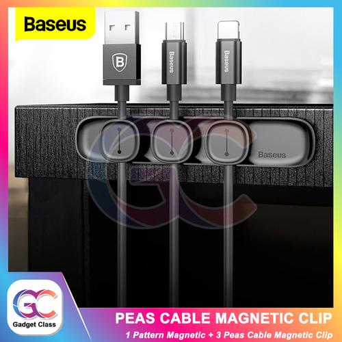 Jual Baseus Cable Clip Magnetic Kabel Data Charger Desktop Holder ...