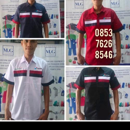 Jual baju seragam kemeja staff spbu pertalite pertamina spbu jumbo big ...