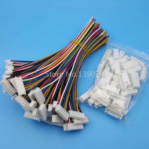 Jual 10Pin PCB Socket Connector HX Pitch 2.54mm Single Head 20cm kabel ...
