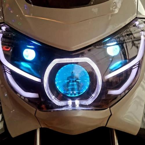 Jual reflektor nmax old lampu custom projie biled - de+rgb bluthoot ...