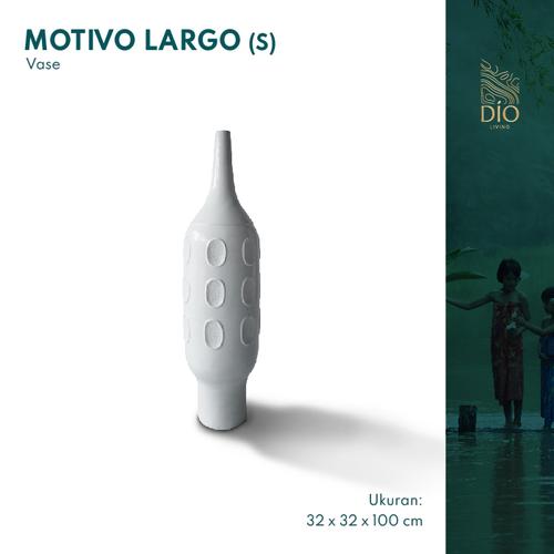 Promo Dio Living - Motivo Largo Vas Clay Unik Hias Estetik - White - M ...