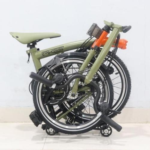 Jual Sepeda Lipat ELEMENT PIKES GEN 2 Nature Green Orange Stang M New ...