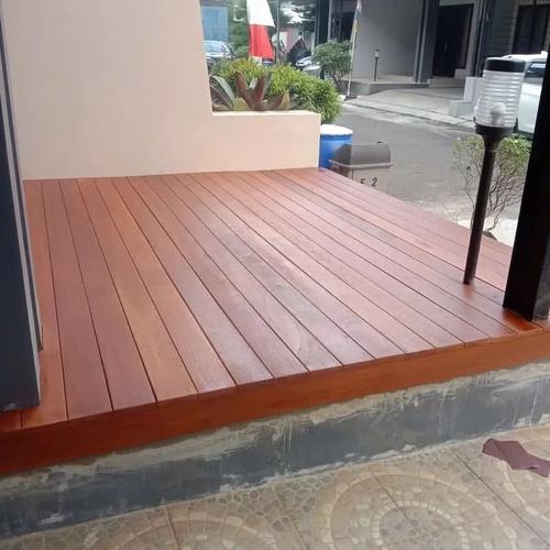 Jual decking kayu ulin kalimantan front yard - Kota Depok - decking ...