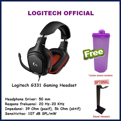 Jual Logitech G331 Gaming Headset with Flip to Mute Logi G 331 ...