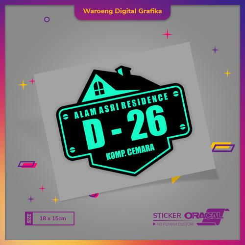 Jual Sticker Nomor Rumah | Sticker Dinding Glow In The Dark Dekorasi ...