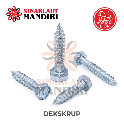 Jual Dekskrup Besi / Deskrup / Lag Screw 1/4 x 2.1/2" - PCS - Jakarta ...