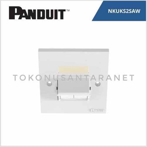 Jual Panduit NETKEY Faceplate 2port NKUKS2SAW - Jakarta Pusat ...