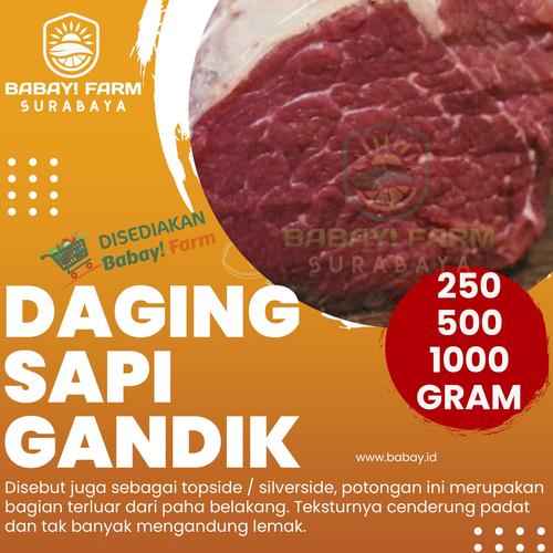 Jual Daging Sapi Gandik Rendang / Beef Silverside 250 500 gr 1 kg ...