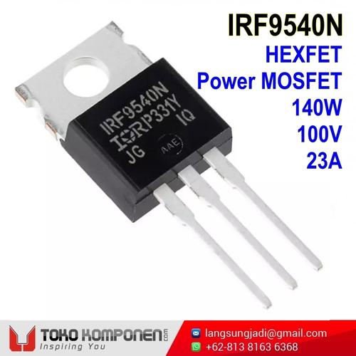 Jual IRF540 IRF9540 HEXFET Power MOSFET IRF540N IRF9540N IRF 540 9540 ...
