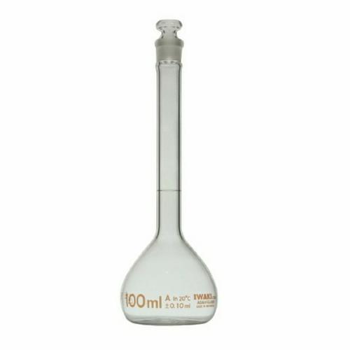 Jual Labu Ukur Iwaki Tutup kaca 100ml volumetric flask 100ml 5640-100 - Kota Bekasi - Mustika ...