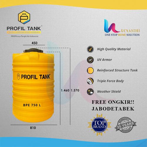 Promo Tangki Air Plastik Profiltank BPE 750 L Tandon Toren Profil Tanki ...