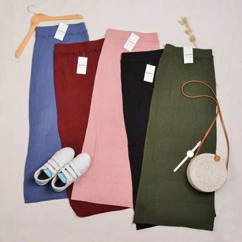 Jual Rok Span / Rok Rajut / Rok Panjang Wanita / Long Knit Skirt ...