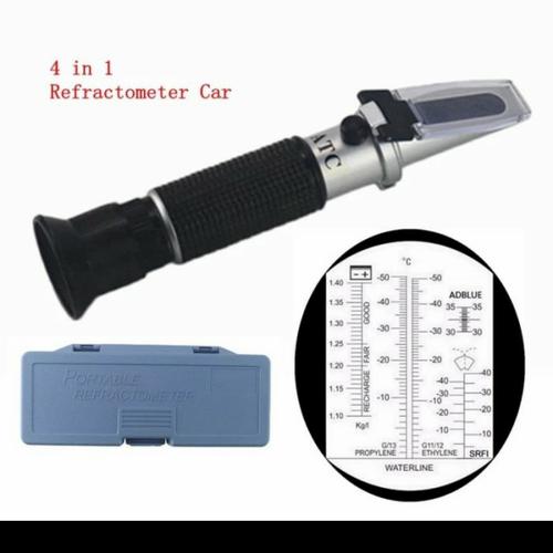 Jual REFRACTOMETER METER TEST AKI CAIRAN MOBIL GLYCOL UREA 4IN1 ...