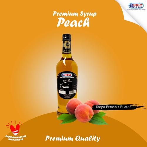 Jual Gholy Premium Syrup Peach/Gholy Sirup Peach Premium (620ml) - Kab ...