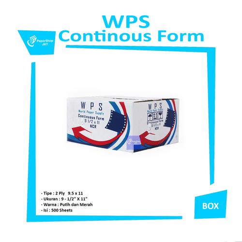 Jual WPS Continous Form 91/2 x 11 2 Ply ( K2 WPS ) NCR - Jakarta Utara ...