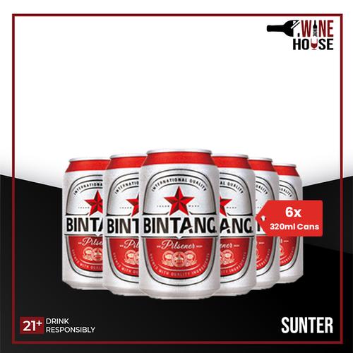 Jual Bintang Beer (320ml x 6 Can) - Jakarta Utara - Wine Palace Sunter ...
