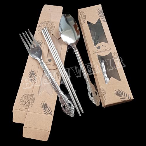 Promo Souvenir Pernikahan Sendok Garpu Sumpit Stainless Wayang Box ...