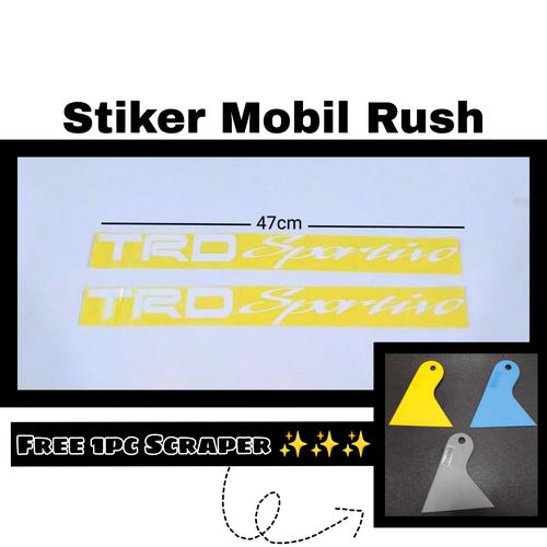 Jual Stiker mobil / Stiker body mobil Rush TRD Sportivo Putih - Jakarta ...