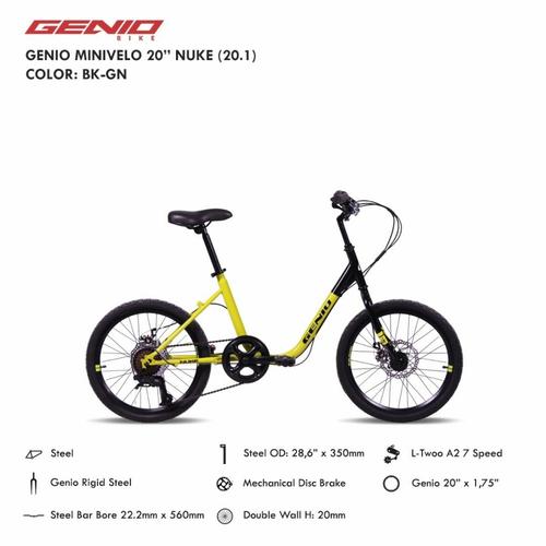 Jual Sepeda Lipat Minion Genio Minivelo 20 inch Nuke 20.1 7 speed ...