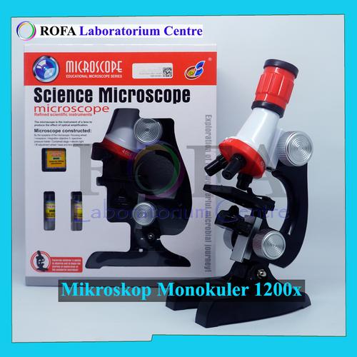 Jual Mikroskop Monokuler / Mikroskop Siswa / Mikroskop Mini 100 - 1200x ...