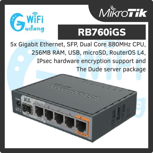 Jual MIKROTIK RB760iGS (hEX S) - Jakarta Pusat - GudangWifi | Tokopedia