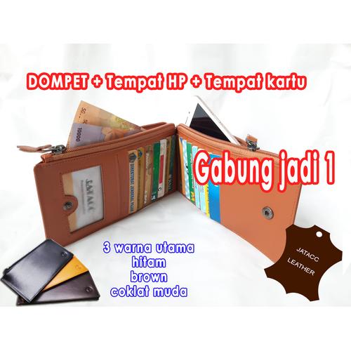 Jual Dompet Pria Panjang KULIT asli / Dompet Hp/Kartu Model Lipat ...