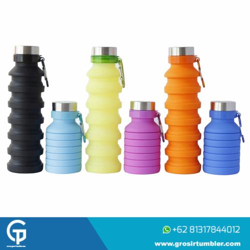 Jual Botol Minum Lipat Spiral Tumbler Silikon Food Grade 550ml - Jakarta Timur - grosir tumbler ...