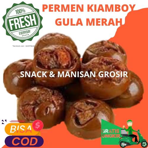 Jual Permen Gula Merah Prune Kiamboy / Brown Sugar Prune Candy 1000gram ...
