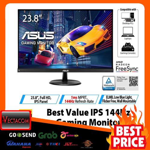 Jual ASUS VP249QGR Gaming Monitor – 23.8 inch, Full HD, IPS, Frameless ...