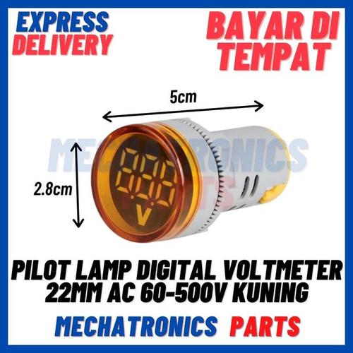 Jual PILOT LAMP DIGITAL VOLTMETER 22MM AC 60-500V KUNING - Kota Bandung ...