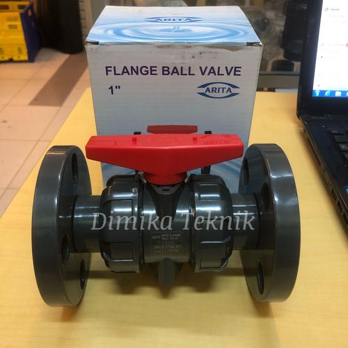 Jual Ball valve PVC Flange true union jis 10K 2 1/2" inch - Jakarta ...