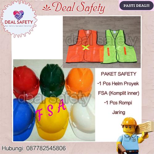 Jual Paket Helm Safety Proyek FSA ( Warna Cerah ) + Rompi Proyek Jaring ... Jual Paket Helm Safety Proyek FSA ( Warna Cerah ) + Rompi Proyek Jaring ...