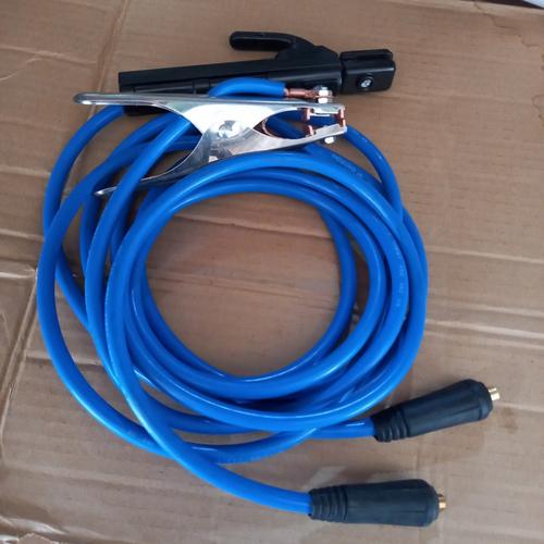 Jual PAKET SET Stang Las & Stang Masa & Kabel las listrik 5 meter Biru ...